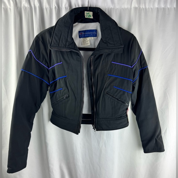 Obermeyer | Jackets & Coats | Vintage Obermeyer Black And Blue Bomber ...
